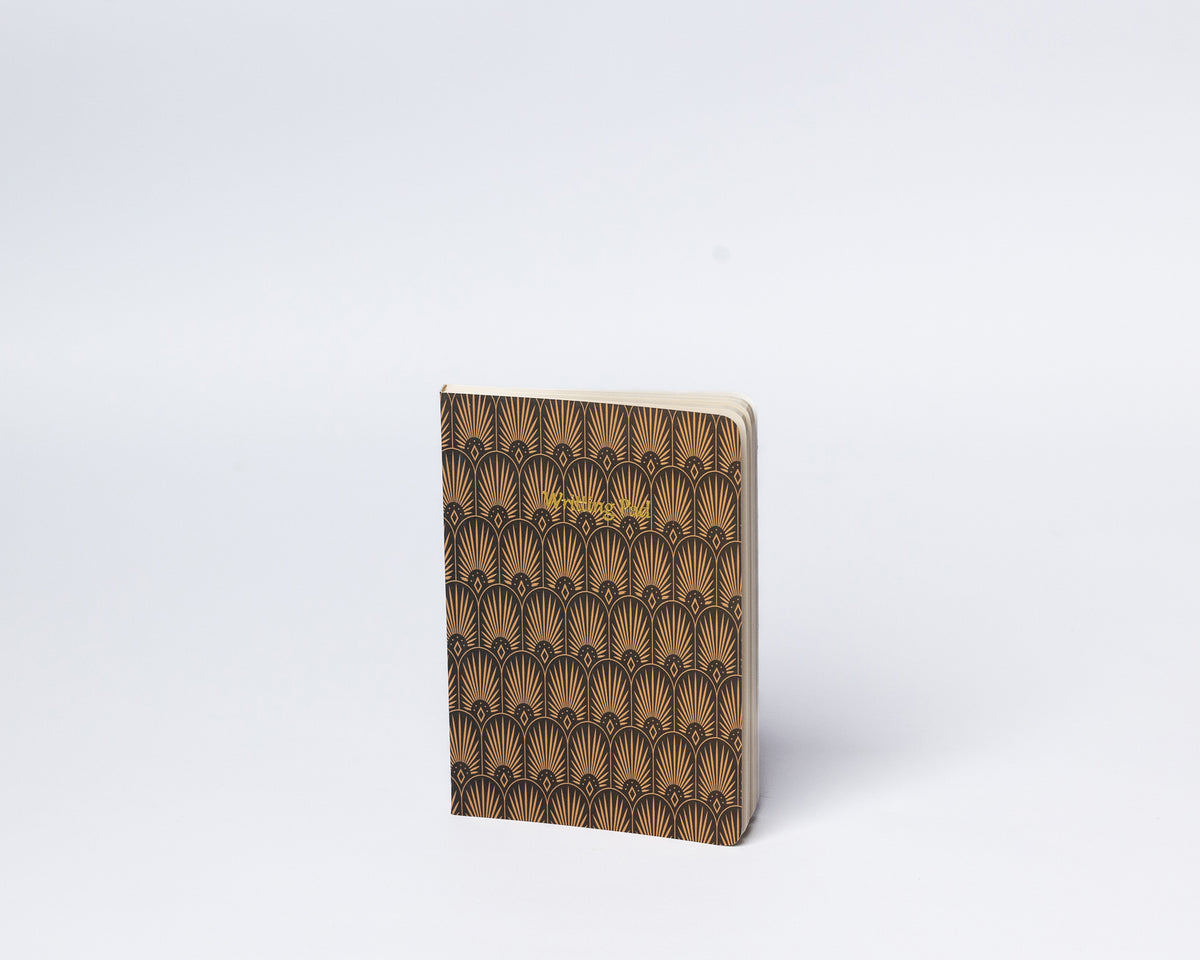 Art Deco Notebook - Softcover, A6, Lined – Abydos Egypt