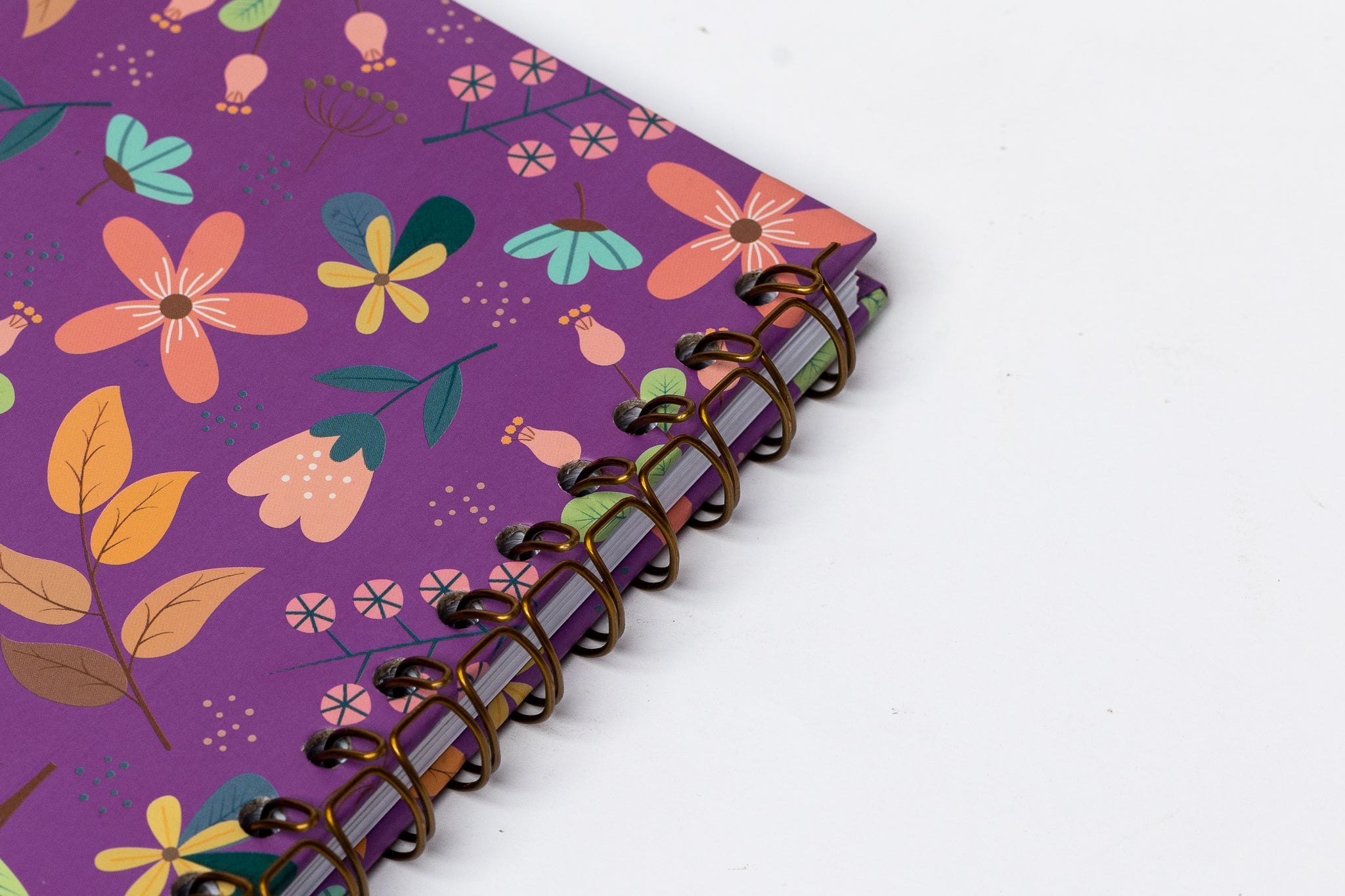 Floral Spiral Notebook - Hardcover, A5, Lined – Abydos Egypt